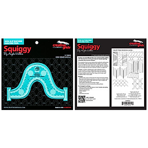 Creative Grids Machine Quilting Tool 4 Pack Squiggy, Archie, Shorty, Slim