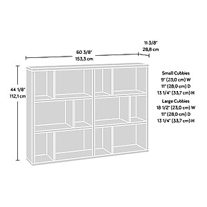 Sauder Horizontal Bookcase, Sindoori Mango Finish