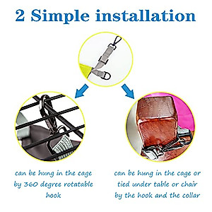 LEFTSTARER Guinea-Pig Hanging Hammock for Cage Adjustable Comfortable/Waterproof Resting Sleepy Pad for Small Pet Animal Sugar Glider Ferret Cat Playing (Large, Yellow)