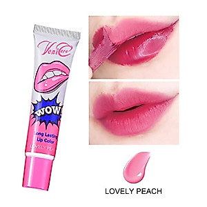 6 Colors Lip Stain Gloss Tattoo Magic Color Peel Off Mask Tint Long Lasting Waterproof Lip Gloss VeniCare