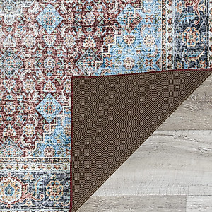 Couristan Pasha Nahavand Area Rug, 9' x 12', Cabernet