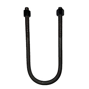 Round U-Bolt 9/16" Thick x 3-3/4" ID x 8" Long w/Zinc Plated Nuts Farmer Bob's Parts R258