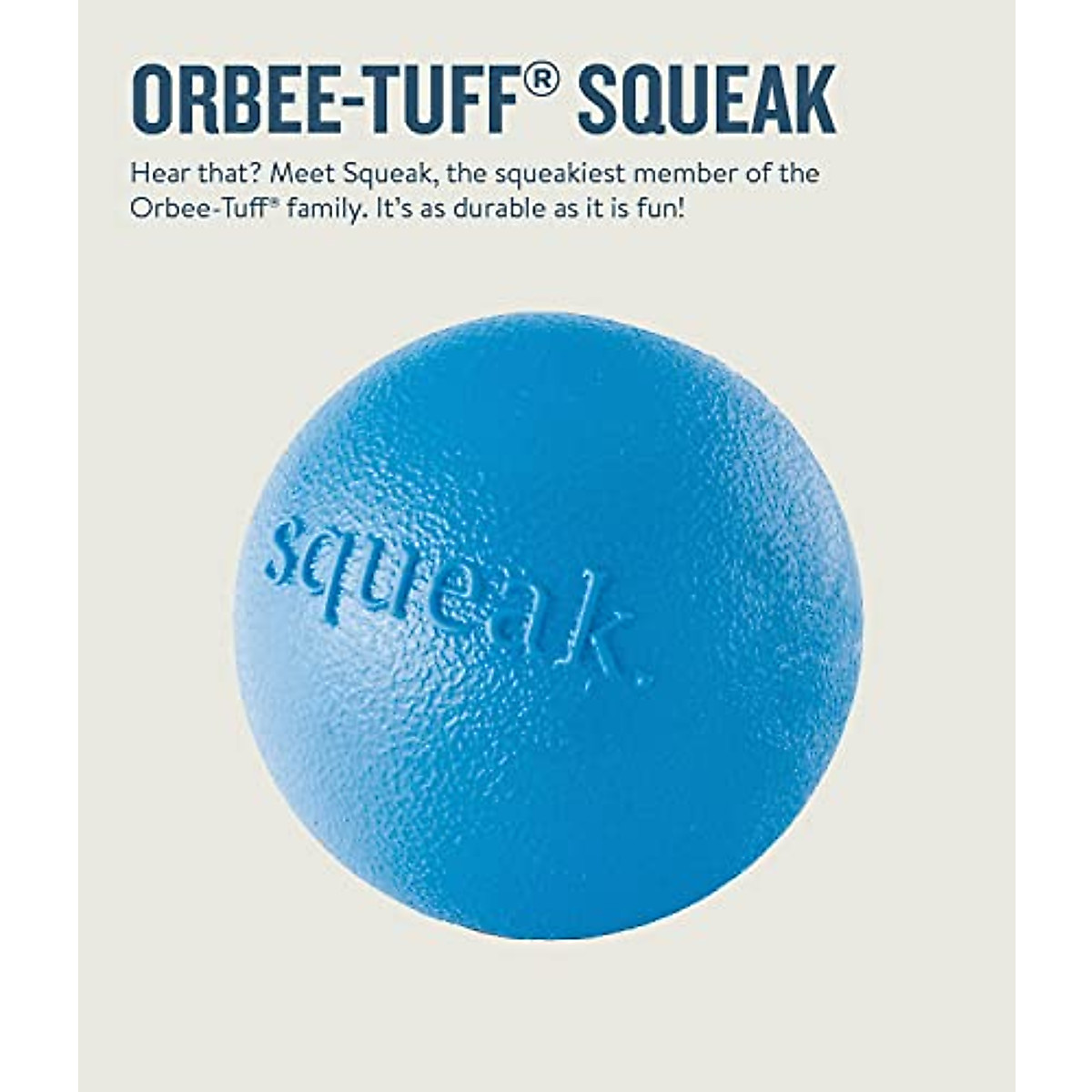Outward Hound Orbee-Tuff Squeak Ball Blue Dog Fetch Toy
