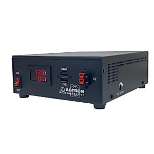 Astron SS-30M-AP (IEC 62368) Switching Power Supply 13.8 VDC, Adjustable 30 Amps, Peak Current