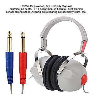 Focket Audiometer Headphone, Professional High-Sensitivity 3dB Audiometric Hearing Screening Headphone Air Conduction Audiometer Intelligent Hearing Tester, Easy to Use for School and Hospital