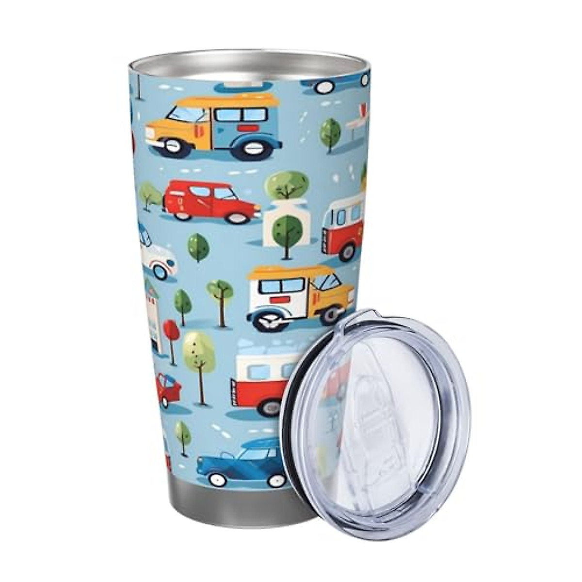 AYCZN Rescue Vehicles Cartoon 20 OZ Tumbler Stainless Steel Travel Coffee Mug, Cute Insulated Water Bottle with Lid Leakproof Thermal Cup