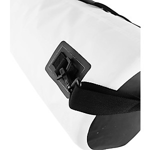 Enthusiast Gear Dry Bag Cooler - Roll Top Insulated Backpack – Portable, Collapsible, Waterproof with Padded Shoulder Strap - Perfect for Kayaking Fishing Beach Hiking -15L (White)