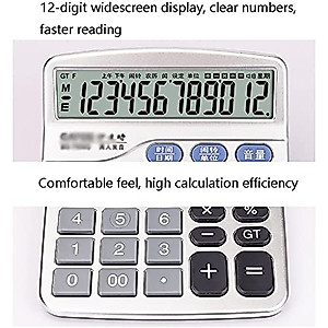 Voice Scientific Calculator,12-Digit Large Keys with Electronic Piano Playing Function Calculator,Suitable Financial Accounting Calculators