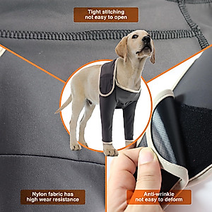 Hilltown Dog Elbow Pad Front Leg Protector to Prevent infect and Scratching - Injury Protection for Dog Elbow, Post-Surgery Recovery - Front Leg Brace for Dogs（Left Leg M）