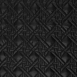 Mook Fabrics Quilted Poly Puzzle W/R 5 OZ, Black Cut by The Yard