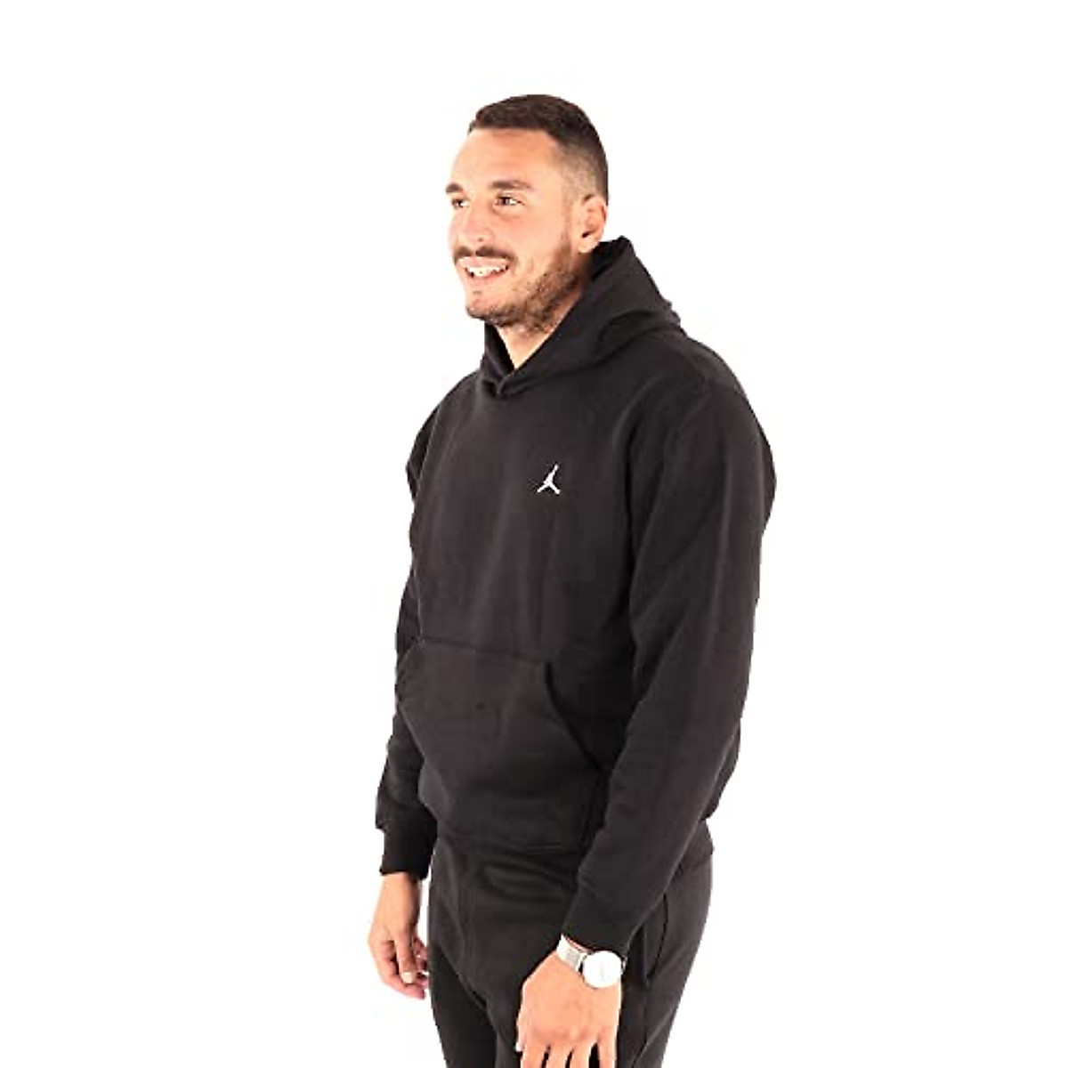 Jordan Men's Black Essential Fleece Pullover Hoodie (DQ7466 010) - M