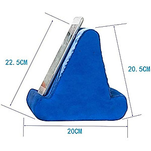 Pillow Foam Laptop Tablet Lapdesk Multifunction Tablet Stand Holder Stand Lap Rest Cushion for Ipad with Bag (Light Blue)