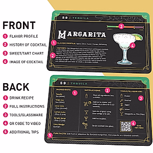 Cocktail Cards: 100 Cocktail Recipes to Master Cocktails in Bartender Flashcard Form with Step by Step Cocktail Instructions and Video Instructions
