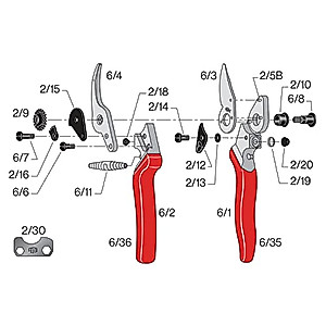 Felco Pruning Shears (F 6) - High Performance Swiss Made One-Hand Garden Pruners - 100052385
