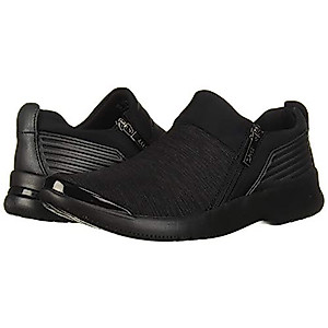 BZees womens Axis Sneaker, Black, 8 Wide US