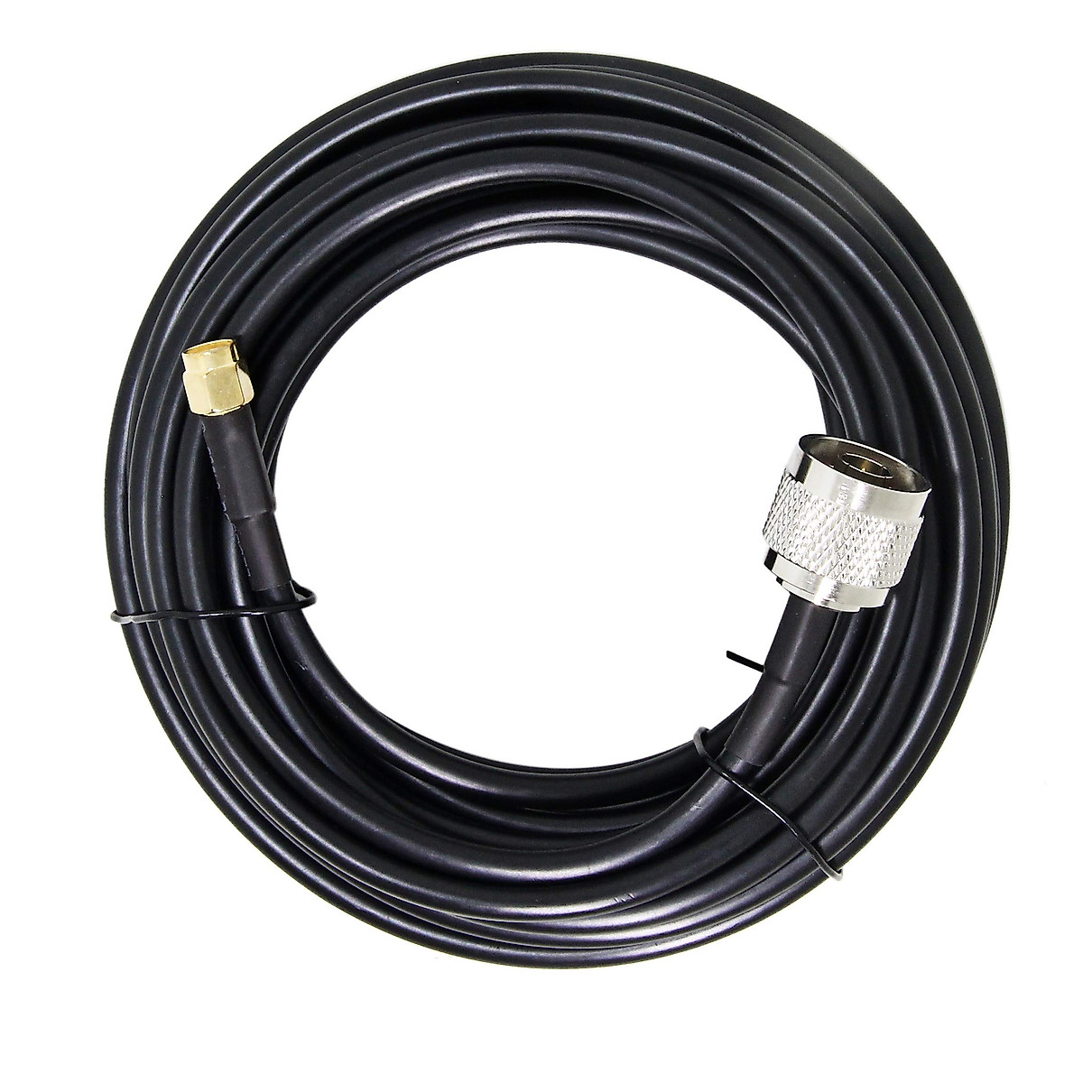 N Male to RP-SMA Male Cable, 25ft Ultra Low Loss RFA-200 Coax Cable with Weatherproof Connector for Yagi TP-Link 2.4Ghz Antenna, Router, WiFi and ALFA Extender, APs, Receiver
