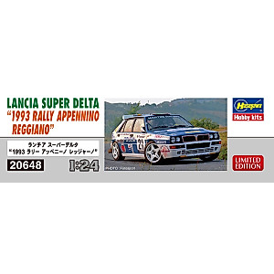 Hasegawa 20648 1/24 Lancia Super Delta, 1993 Rally Appennino Reggiano Model Kit, Multi-Colour
