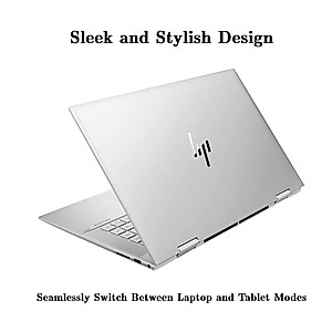 HP Envy x360 2-in-1 15.6" FHD Touchscreen Laptop, Intel Core i5-1135G7, 32GB RAM, 1TB PCIe SSD, Backlit Keyboard, Iris Xe Graphics, HD Webcam, Windows 11, Silver, 32GB Hotface USB Card