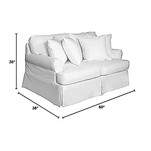 Sunset Trading SU-117610-423080 Horizon Slipcovered Loveseat