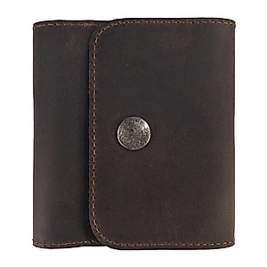 Hide & Drink, Fishing Lure Wallet for Hooks, Squid Jig Organizer - Handmade from Full Grain Leather - Bourbon Brown