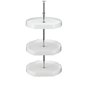 Rev-A-Shelf 7000 Series D-Shaped 3 Shelf Set 20" White