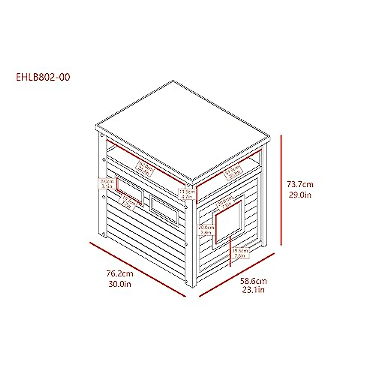 New Age Pet ECOFLEX Jumbo Cat Box Cover and End Table with Litter Box Enclosure and a 10 Year Warranty Hides Unsightly Litter Box made with Moisture & Odor Resistant Composite Material