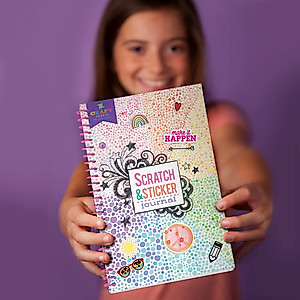 Craft-tastic — Scratch and Sticker Interactive Journal — Activity Book Packed with Fun Quizzes, 550+ Stickers, Creative Doodle Prompts, and More!