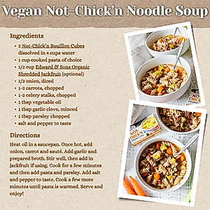 Edward & Son's Vegan Chicken Beef Vegetable Bouillon Cubes – Vegan Broth Cubes, Gluten Free, No Trans Fat, Use in Soups, Stews and Pilafs (8 Cubes of Each)