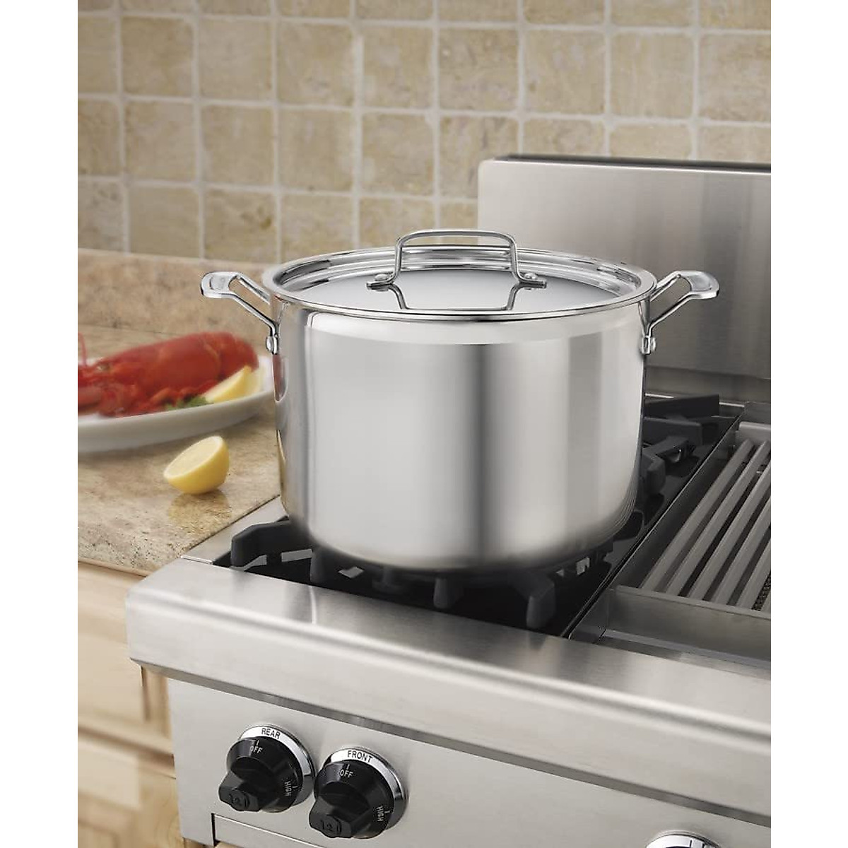Cuisinart MCP66-28N MultiClad Pro Stainless 12-Quart Skillet, Stockpot w/Cover