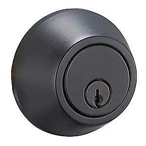 Amazon Basics Deadbolt - Single Cylinder - Matte Black