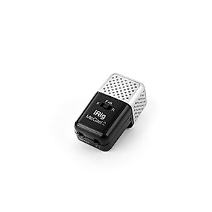 IK Multimedia iRig Mic Cast 2 Mini Vocal Microphone with Front, Rear, Omni Recording, for Podcast, Video, Streaming and More - Compatible with iPhone, iPad, Android and All Popular apps
