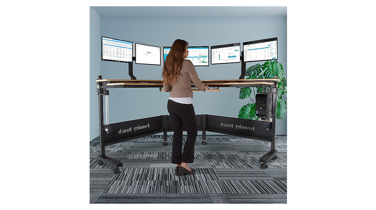 VERSADESK Foundry Extra Wide Electric Corner Desk