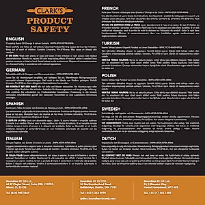 CLARK'S Bamboo Cutting Board Care Kit, Includes Mineral Oil (12oz) and Carnauba Beeswax (6oz) Enriched with Orange & Lemon Extract, Bamboo Cutting Board Oil Food Grade, Cutting Board Wax Bamboo