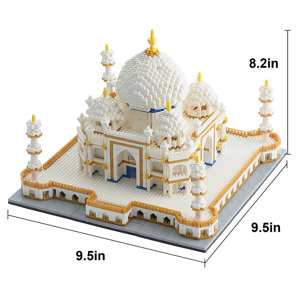 Tregoer Micro Mini Blocks Taj Mahal Building and Architecture Model Set,Mini Building Blocks Sets,Building and Architecture Toys Gifts for Kid and Adult（4000Pieces）