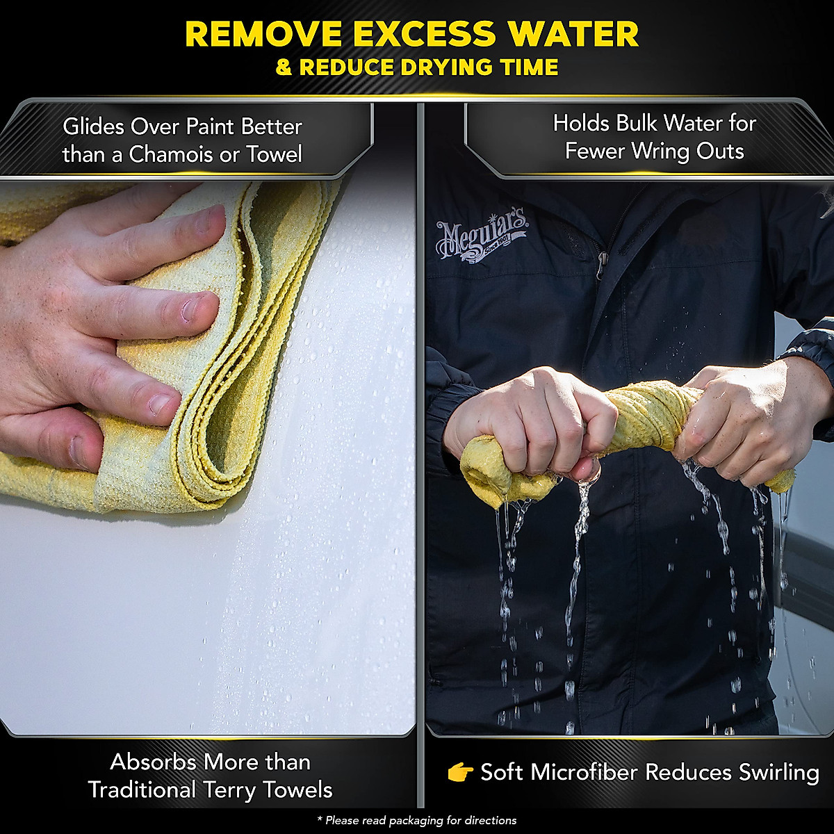 Meguiar's X2000 Water Magnet Microfiber Drying Towel, 22" x 30" - 1 Towel