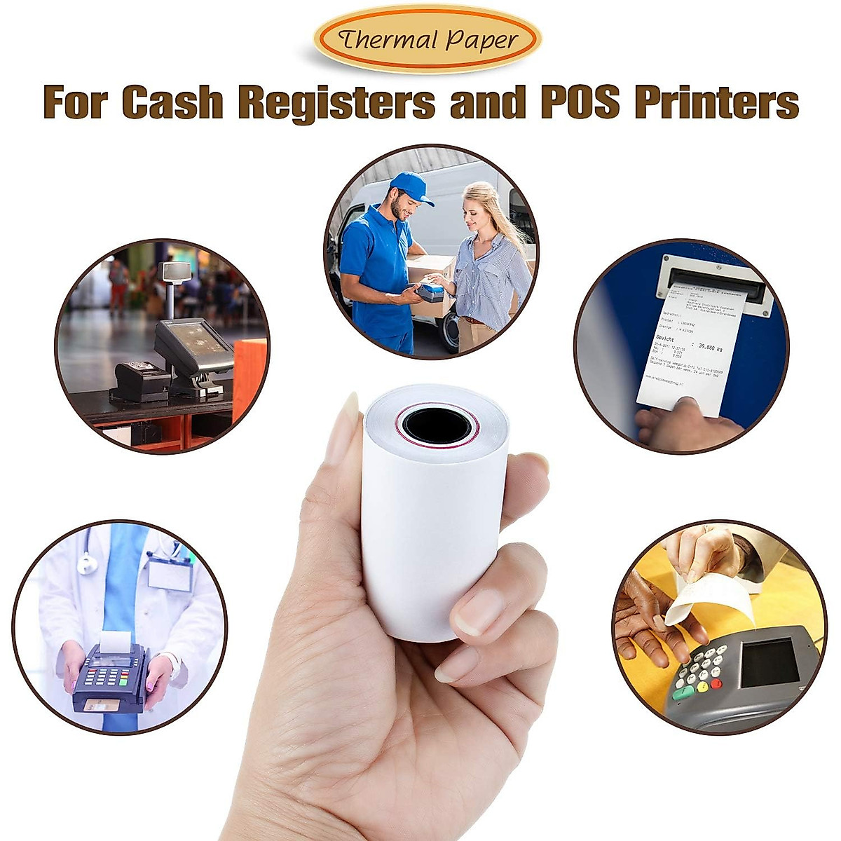 TK Thermal King, 2 1/4" x 50' Thermal Paper, 50 Rolls