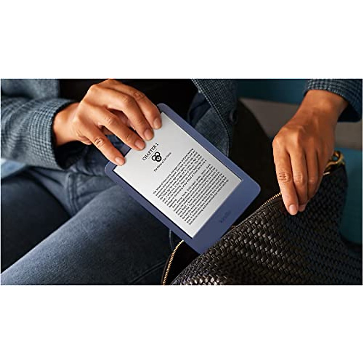 Kindle (2022 release) – The lightest and most compact Kindle, now with a 6” 300 ppi high-resolution display, and 2x the storage - Denim