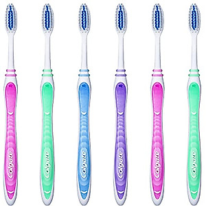 Colgate Wave Gum Comfort Toothbrush, Ultra Soft Compact Head (Colors Vary) - Pack of 6