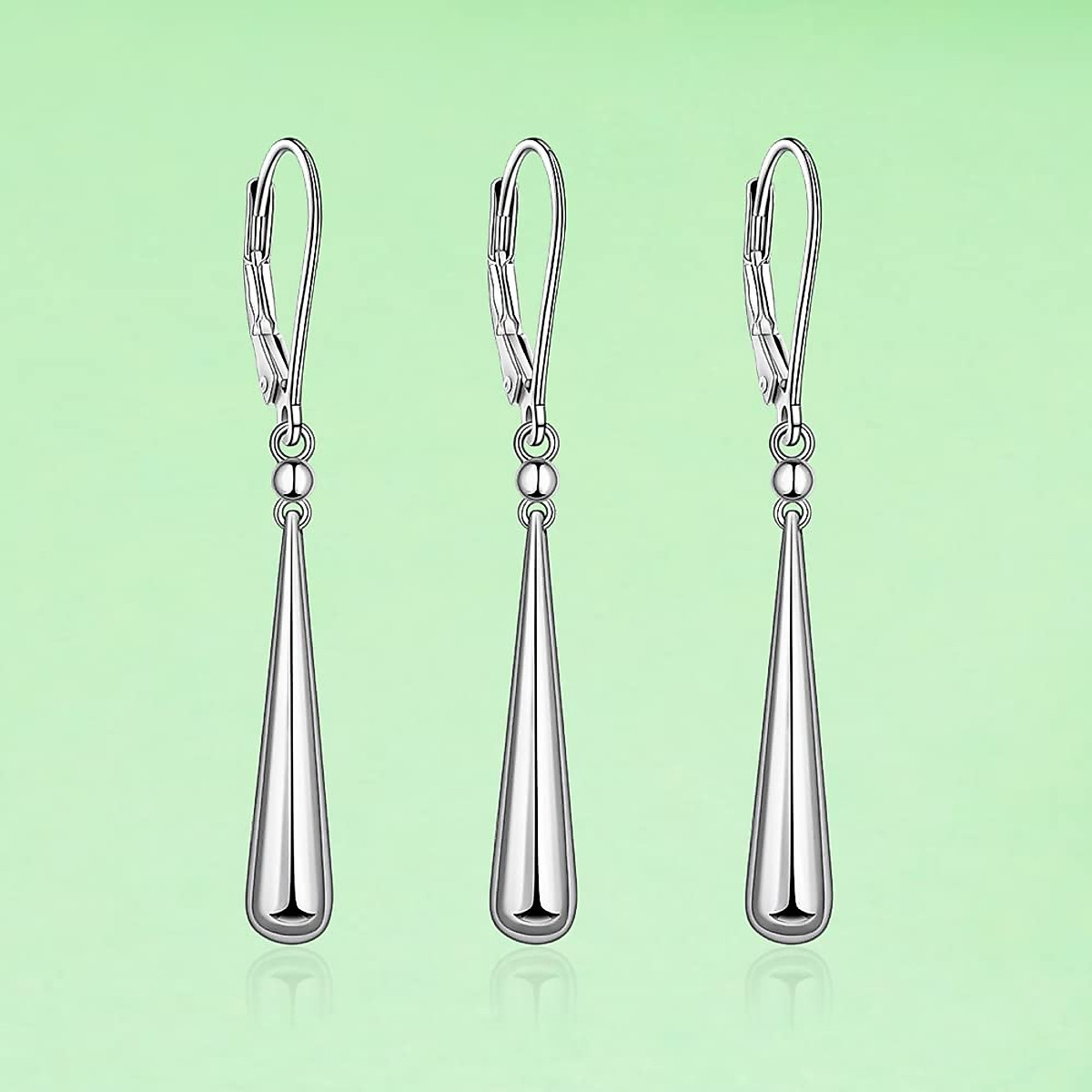 Baseball Bat Bar Earrings Hypoallergenic Sterling Silver Dangle Drop Weird One Piece 3Pcs Earring Hooks Mini Cool Small Christmas Holiday Cosplay Gift