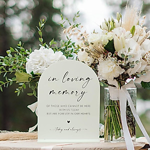 JINMURY 8x10 Inch White Arch Acrylic Sign with Stand | 5 Pack Blank White Acrylic Arch Table Signs with Base for DIY Wedding Table Numbers, Arched Wedding Signage, Events& Parties (White, 8x10 Inch)