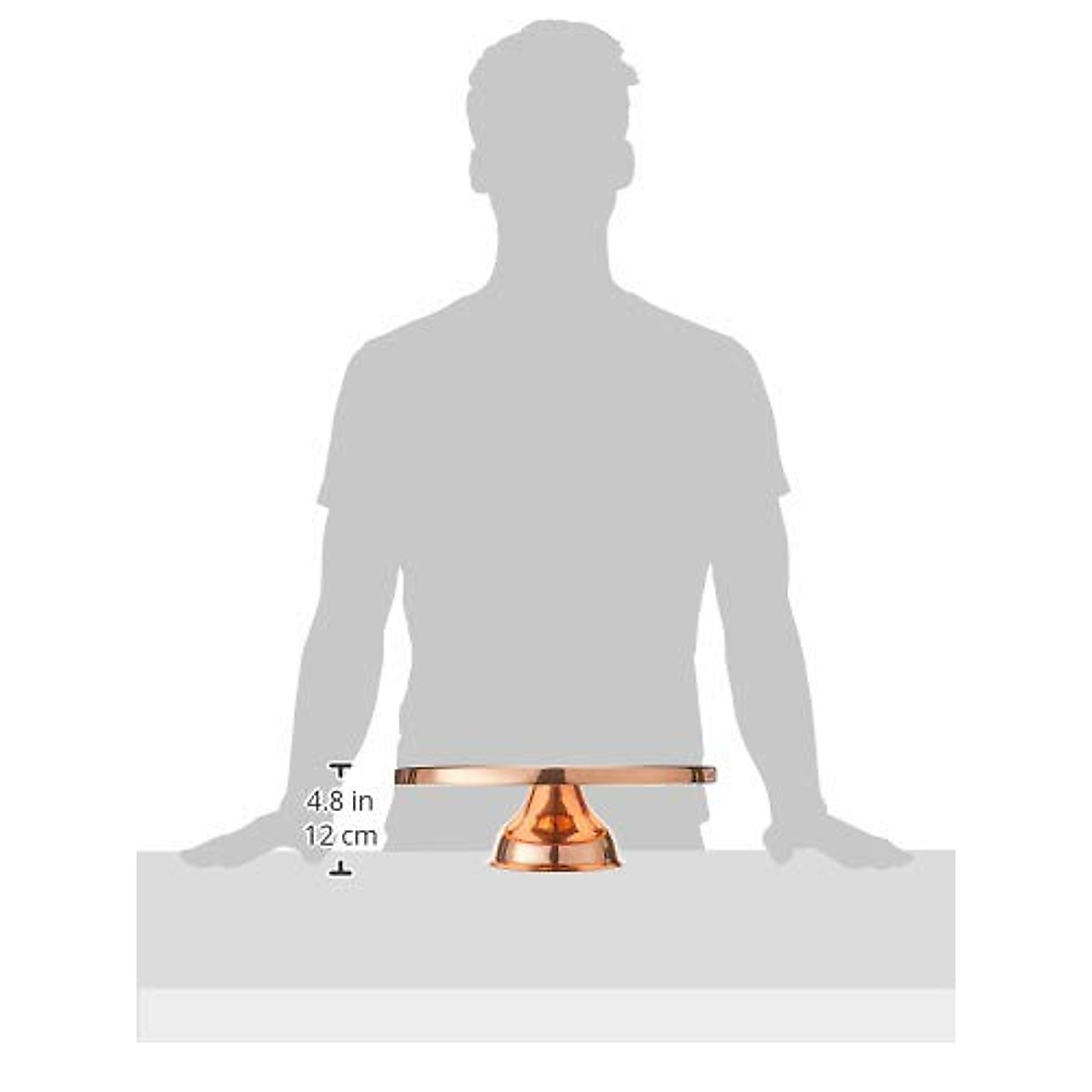 Godinger Cake Stand/Server, Copper Finish