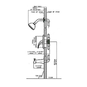 Galim Shower Set with Trim Set, Shower Head & Faucet Set Complete with Valve Shower Fixtures, Tub and Shower Trim Kit, Heavy Duty Stainless Steel Body, Brass Cartridge, Single Handle, Satin Nickel