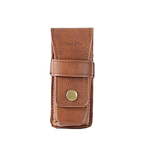 ChapLithe Premium Leather Sheath for Leatherman Wave/Wave plus, Free P2/ P4, Skeletool, Multi-Tools Case.(Medium)