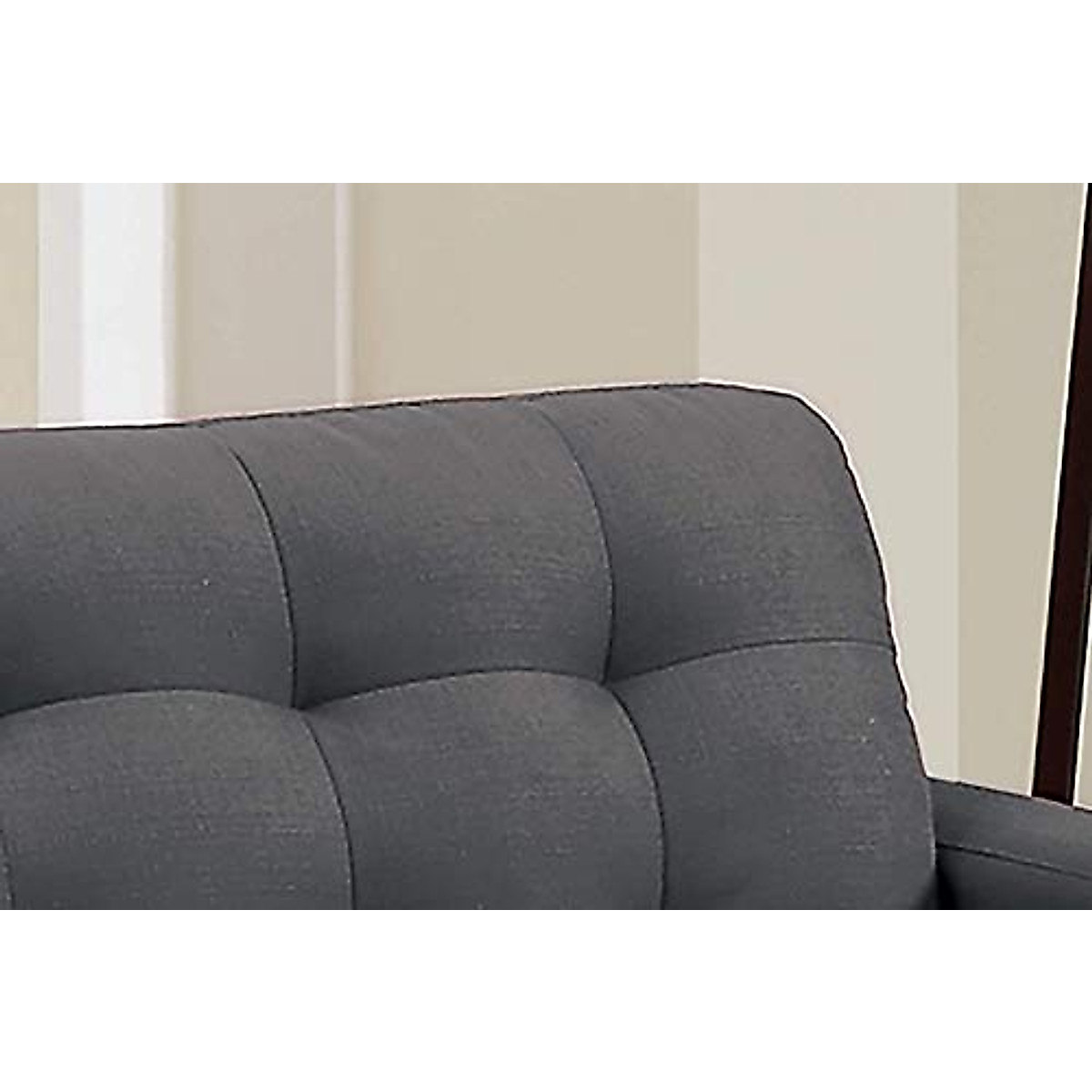 Poundex Sofas, Slate Black