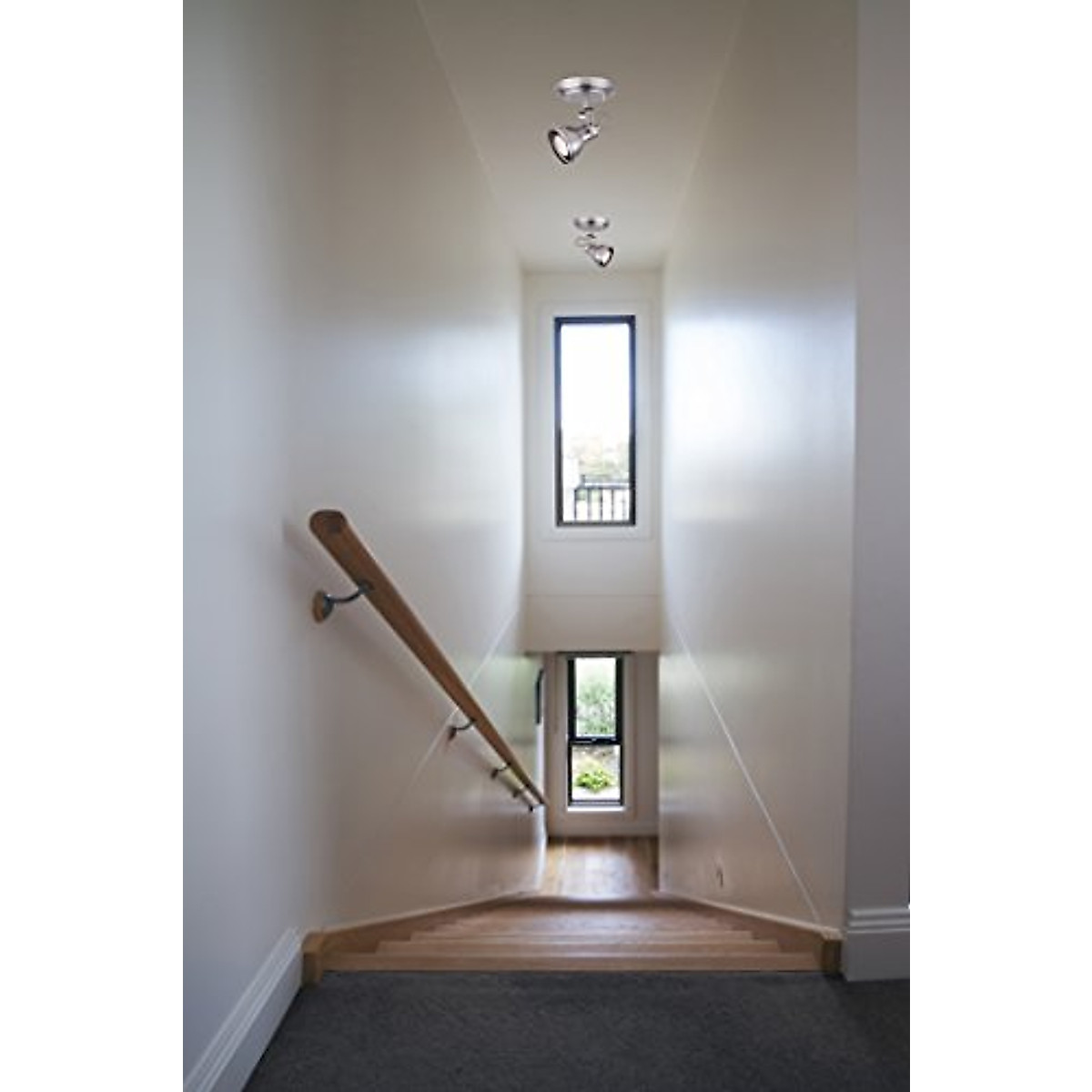 CANARM ICW622A01BN10 LTD Polo 1 Light Ceiling/Wall, Brushed Nickel with Adjustable Head