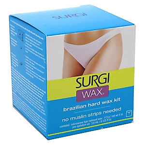 Surgi Wax Brazilian Hard Wax Kit For Private Parts 4 Ounce (118ml) (6 Pack)