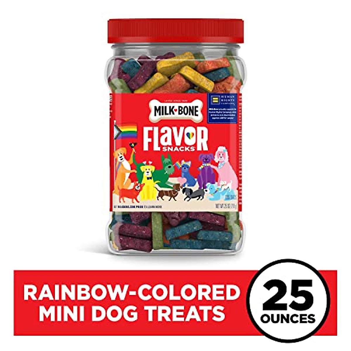 Milk-Bone Pride Flavor Snacks Dog Treats, 25 Ounce