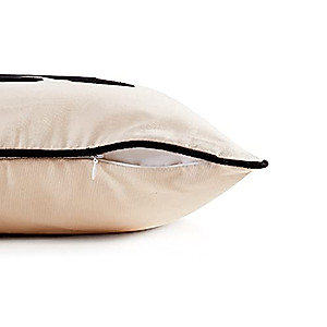 Eddie Bauer Home Throw Pillow with Zipper Closure, Perfect Home Decor for Bed or Sofa, 16" x 20", Bear Twill Black