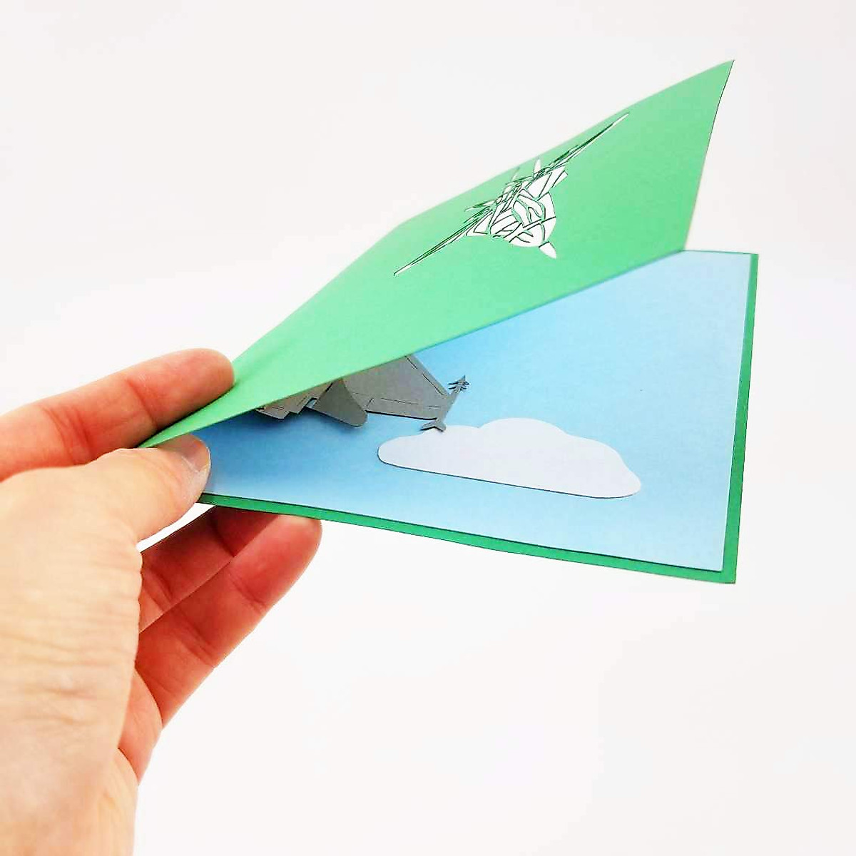 POP CARD EXPRESS Fighter Jet Birthday Card - Retirement Card, Birthday Card, Retirement Greeting Card, Thank You Card, Military Enthusiast (Fighter Jet Pop Up Card)