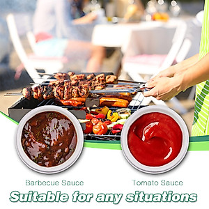 Hamiggaa 100 Pcs 8oz Disposable Paper Bowls,Natural Compostable Bowls,White Heavy-Duty Bagasse Bowls for Parties,Catering and Everyday Use